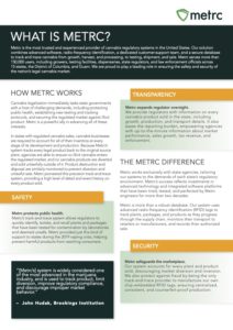 Leading Cannabis Regulatory Solutions in the USA | Metrc