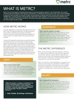 Information and Materials - Metrc