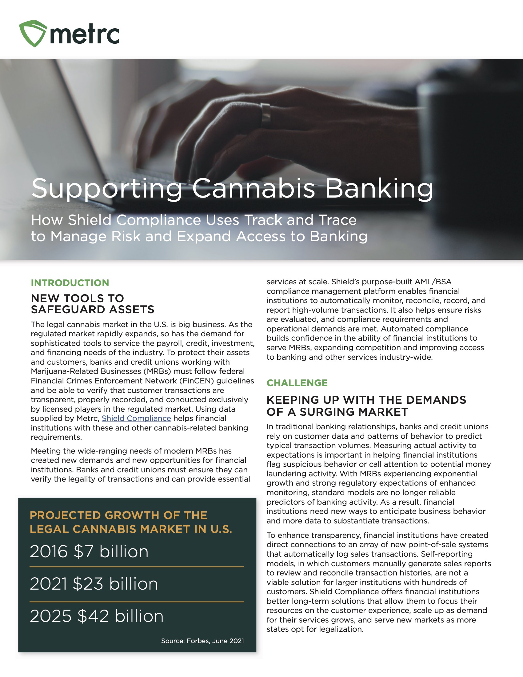 Supporting Cannabis Banking - Metrc